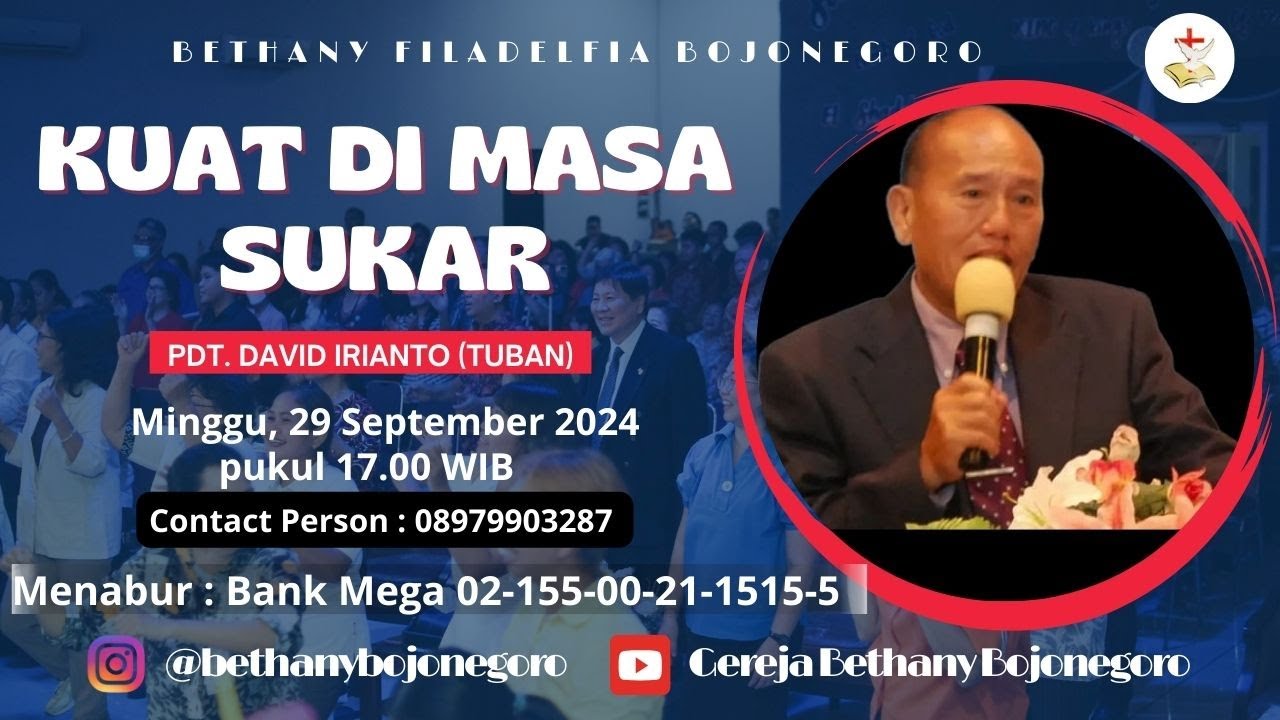 IBADAH RAYA // Kuat Di masa Sukar // Pdt. David Irianto - YouTube