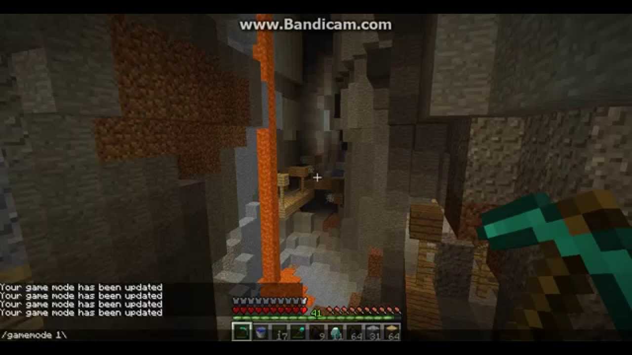 huge ravine on minecraft!! - YouTube
