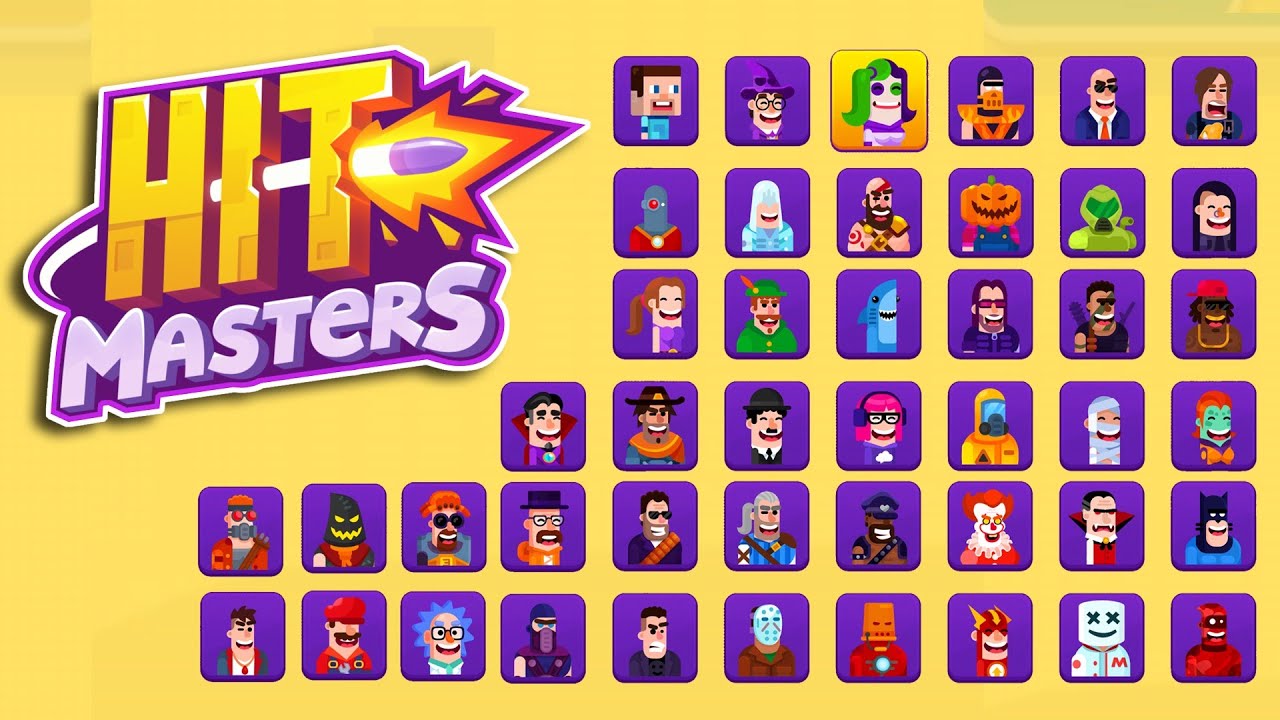 HITMASTERS ALL SKINS UNLOCKED & ALL OUTFITS UNLOCKED GAMEPLAY ...