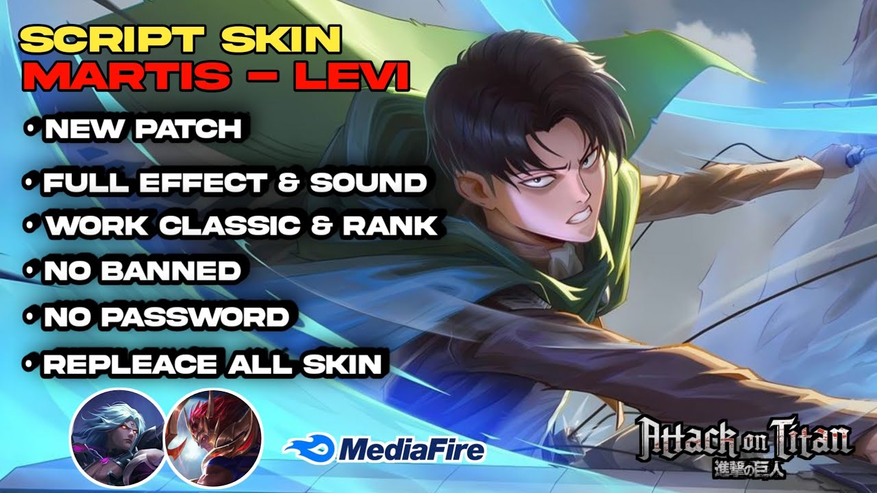 SCRIPT SKIN MARTIS LEVI FULL EFFECT & SOUND TERBARU NO PASSWORD || MLBB ...
