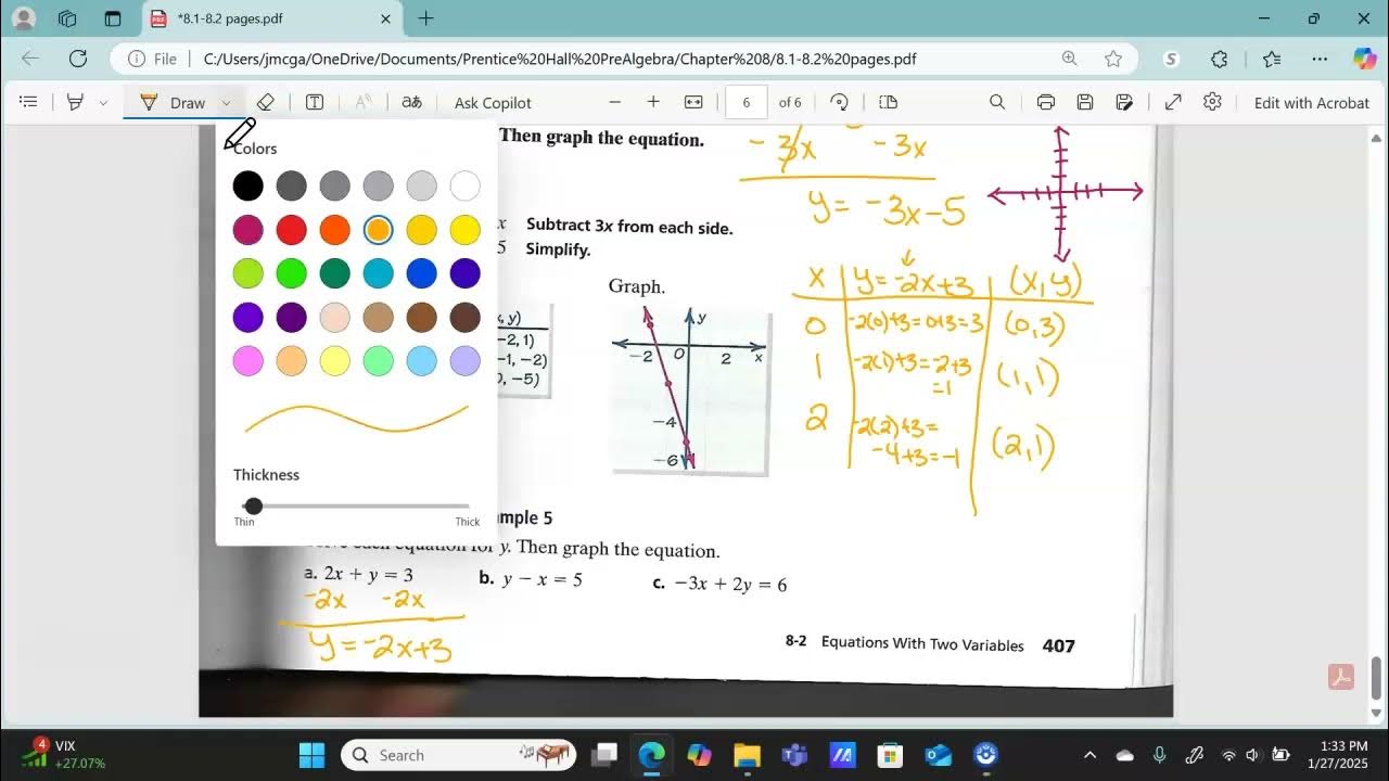 PreAlgebra 8-2 to 8-4 Class - YouTube