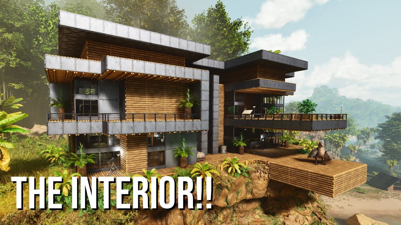 Ark Survival Ascended: Modern House Interior Design - YouTube