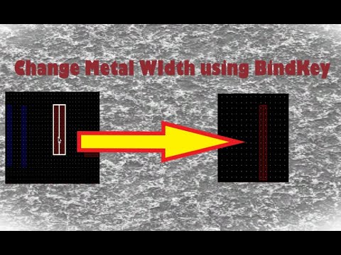 script for change width of metals using Bindkeys (Part2) #cadence #virtuoso #semiconductor # ...