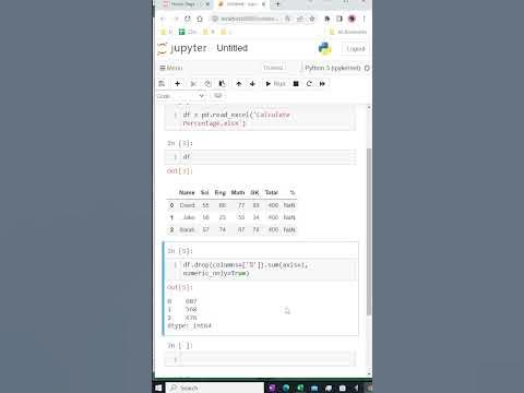 Excel to Python Calc % #excel #python - YouTube