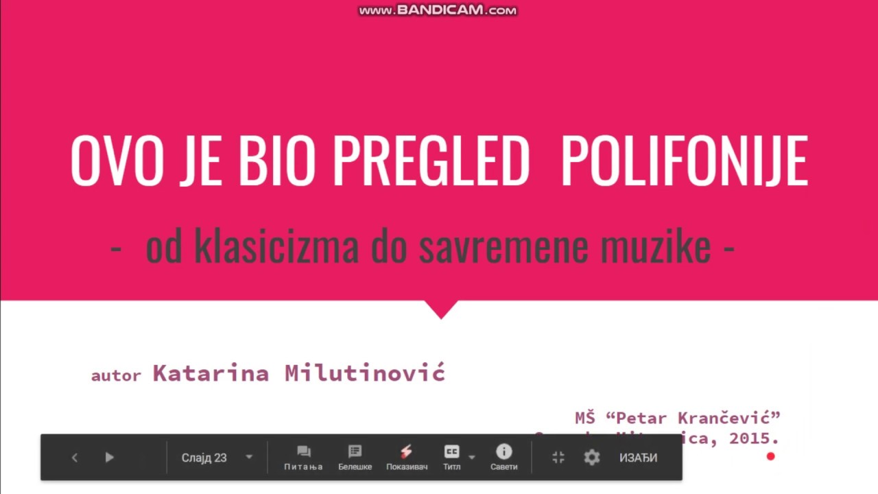 Polifonija posle baroka - YouTube