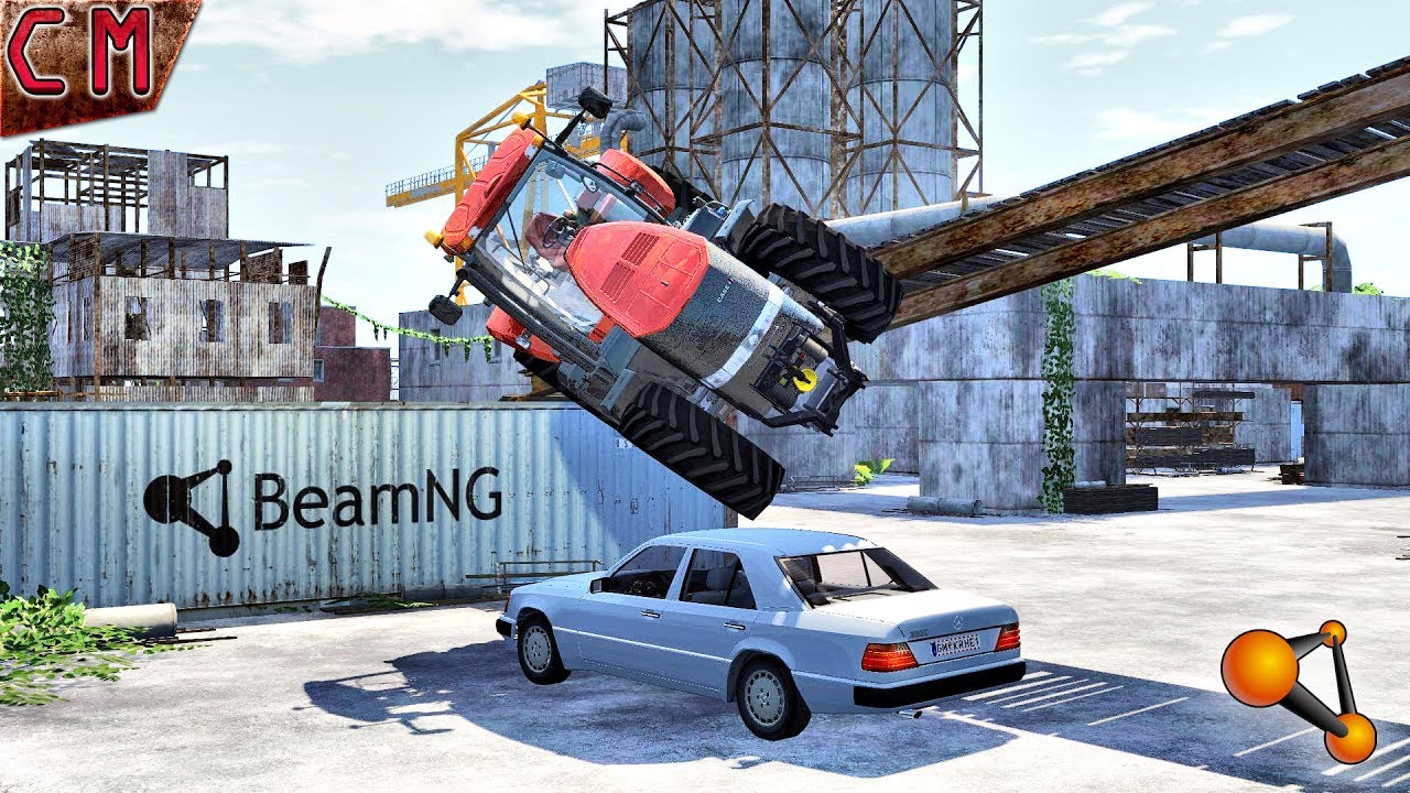 Heavy Machinery Accidents in PORT BeamNG Drive - YouTube