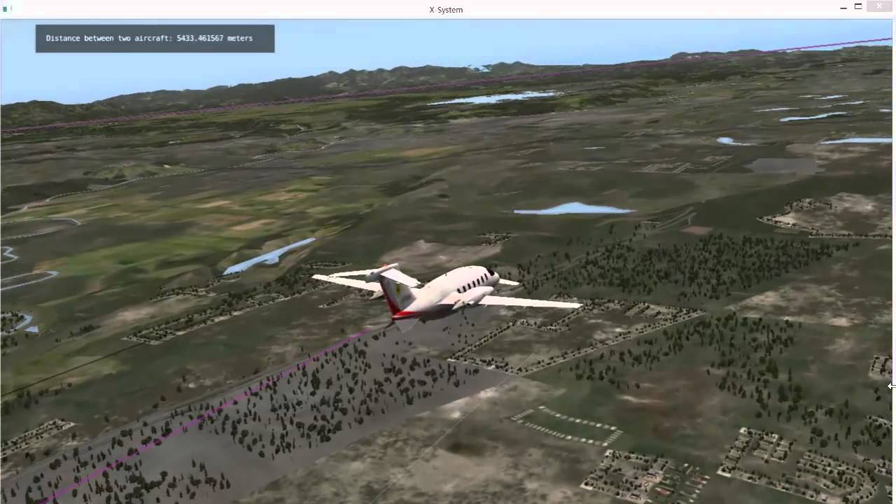 Demo for UAV Sense and Avoid (S&A) Technique with One Intruder﻿ - YouTube