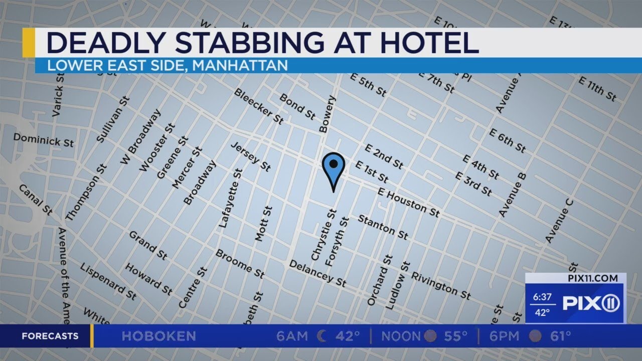 Man fatally stabbed at Lower East Side hotel - YouTube