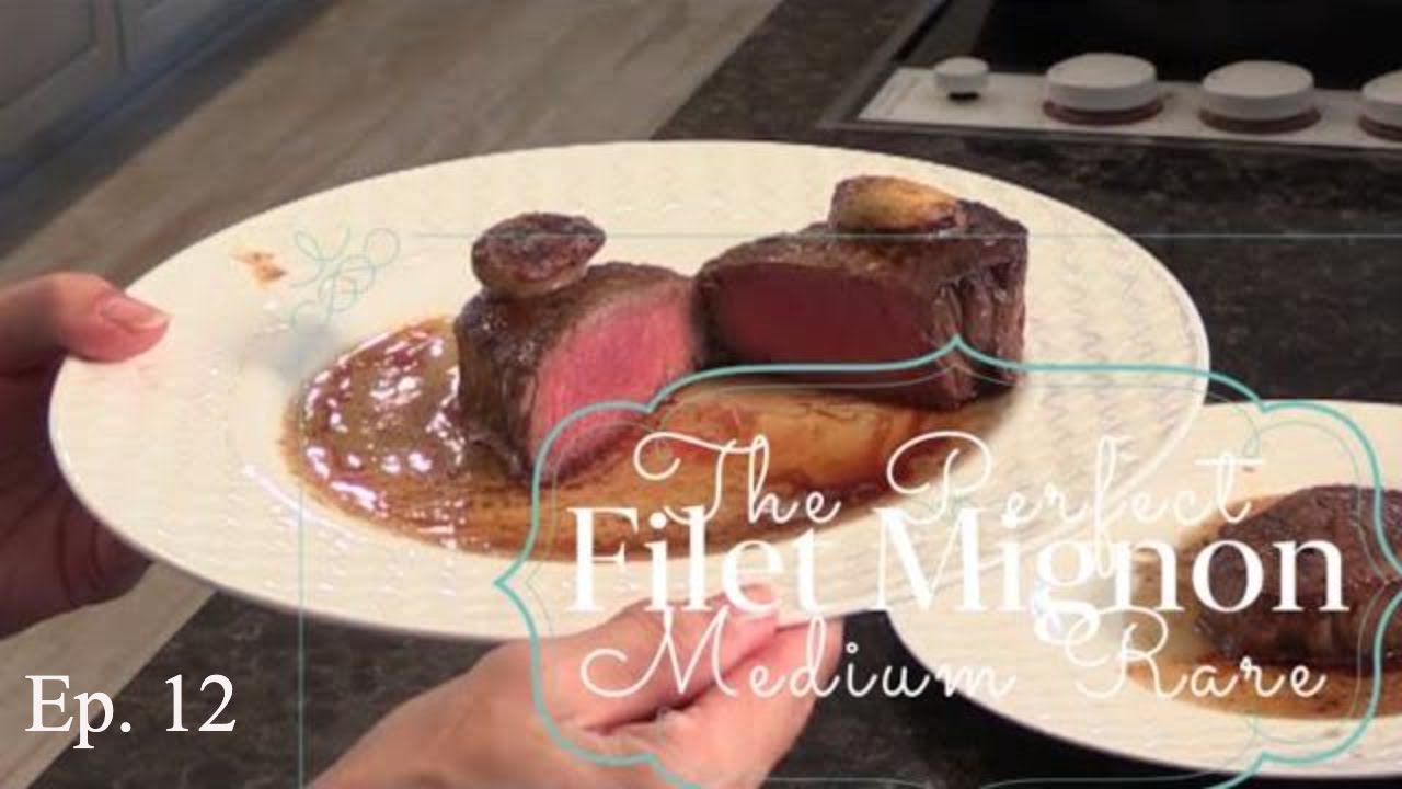 Perfect Filet Mignon *Cooked Medium Rare In Cast Iron Skillet - YouTube