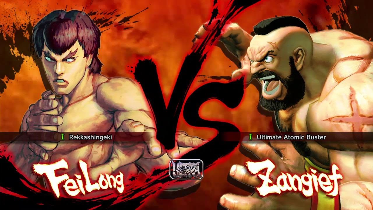 Ultra Street Fighter 4 - Fei Long Vs Zangief [Hardest] - YouTube