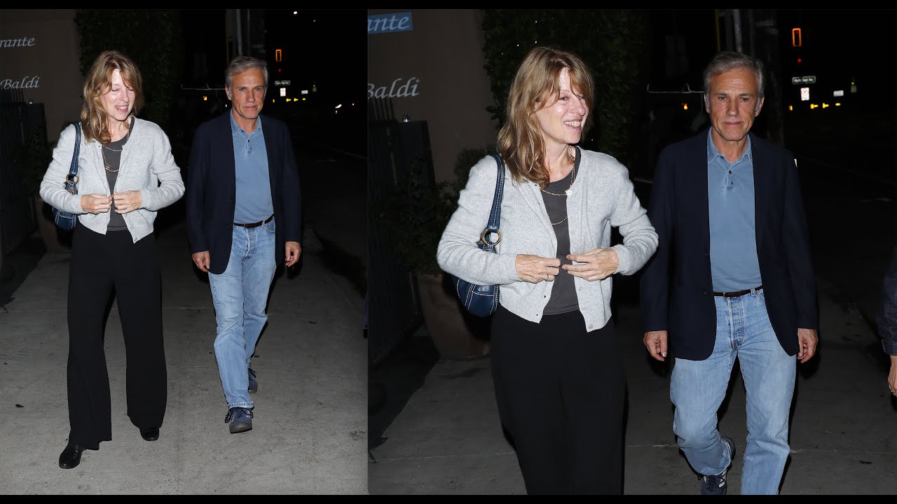Austrian-German Actor Christoph Waltz and Wife Judith Holste Enjoy ...