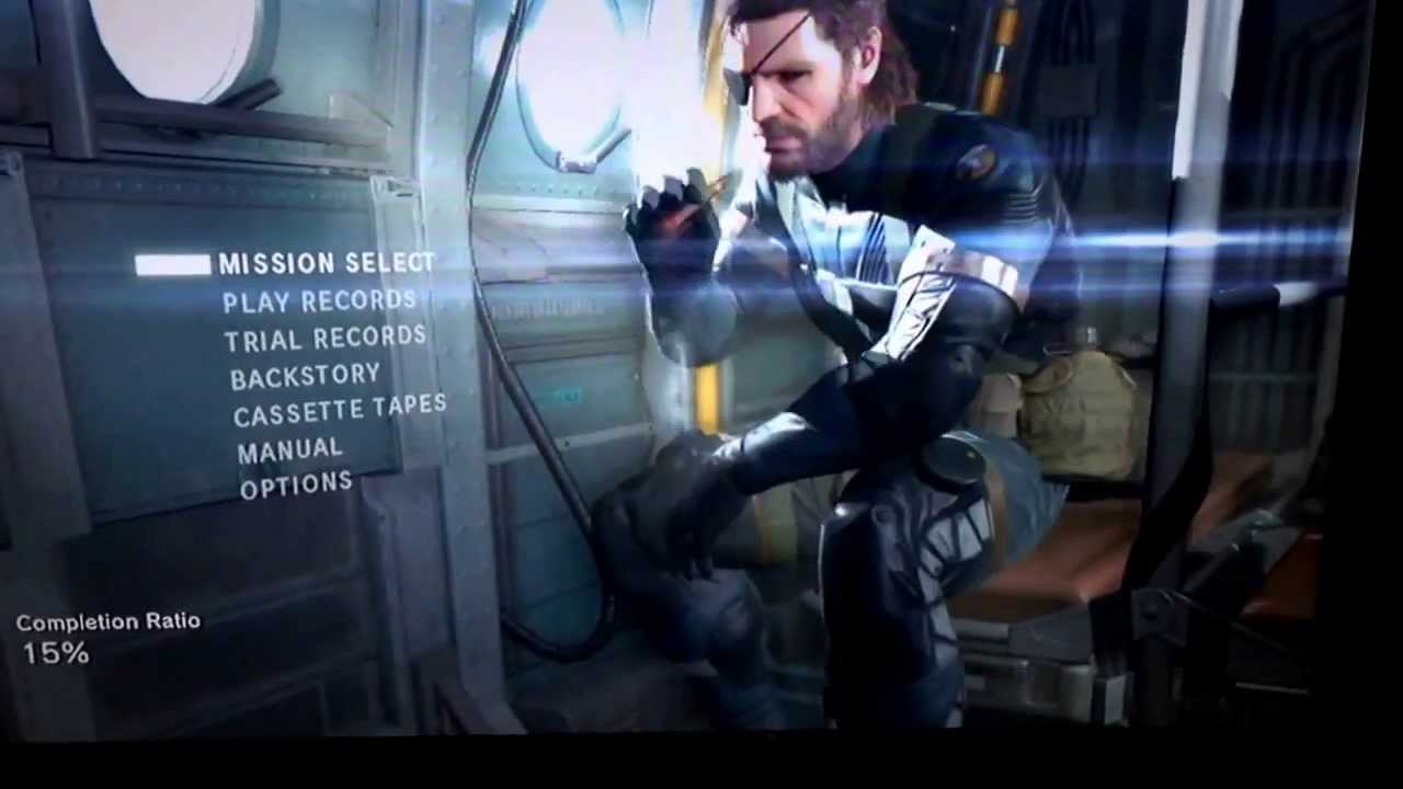 Hideo Kojima MGSV main menu with Snake - YouTube
