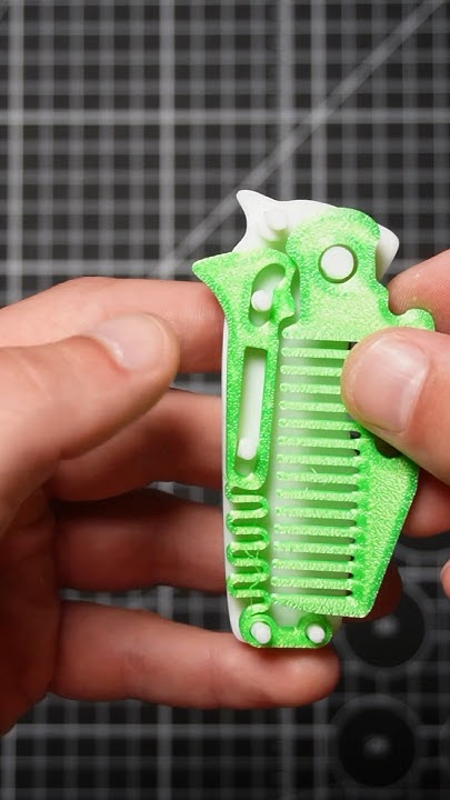 3D Printed Spring Loaded Flip Comb Mechanism #3dprinted - YouTube