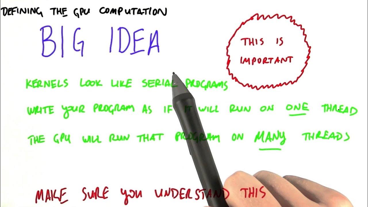 Defining the GPU Computation - Intro to Parallel Programming - YouTube