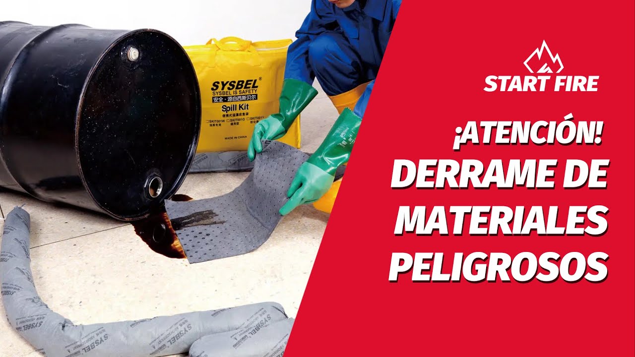 Seguridad industrial: Kit de contención de derrame Sysbel - YouTube