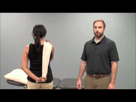 Active Assisted Internal Rotation -- Using a Towel - YouTube