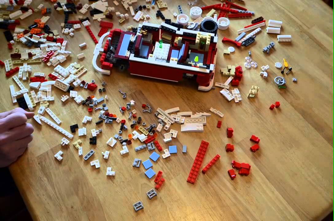 LEGO 10220 VW Camper Assembly Video - YouTube