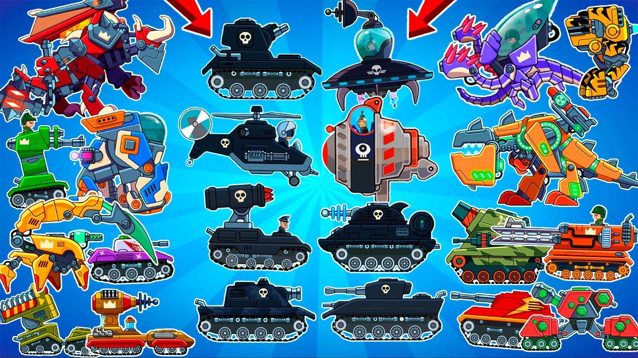 ALL 9 BOSSES FIGHT and WIN VS ALL TANKS! Hills of Steel - YouTube