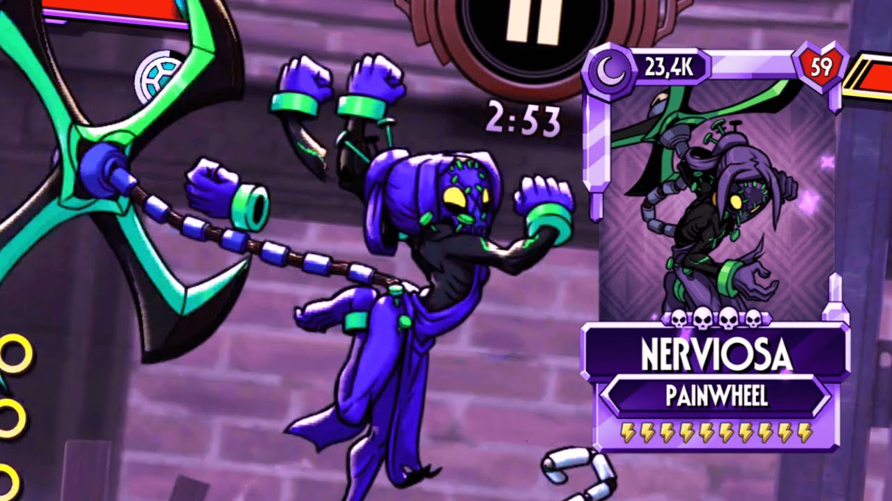 🦡Painwheel Nerviosa 🦡Painwheel Raw Nerv Skullgirls Mobile - YouTube