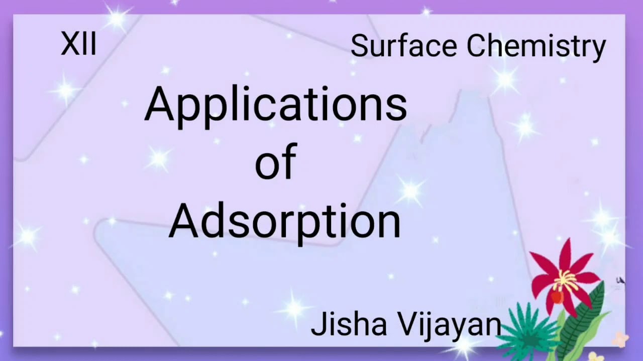 Applications of Adsorption, Surface Chemistry - YouTube