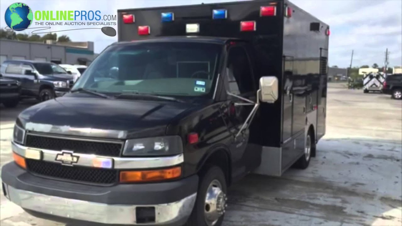 Harris County Emergency Corps. Ambulance For Sale Houston Lot #19 - YouTube
