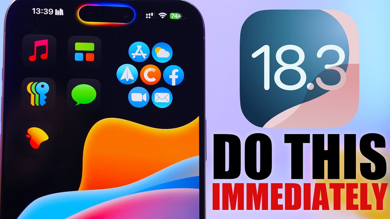 iOS 18.3 - DO This IMMEDIATELY After You Update ! - YouTube
