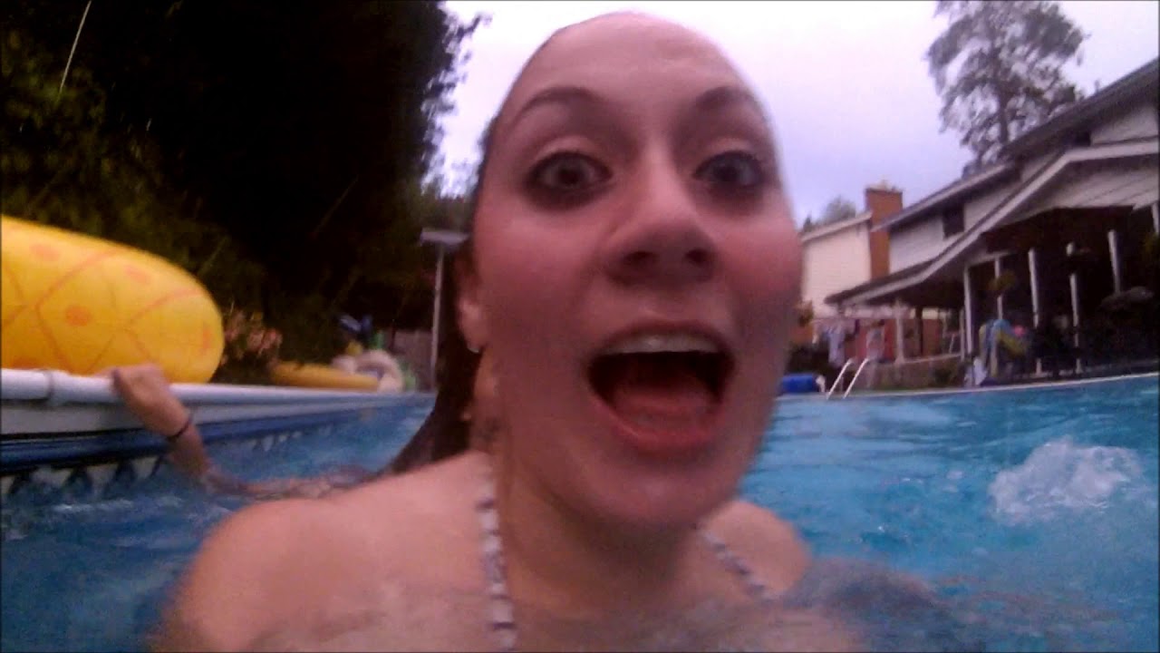 BACK FLIP INTO POOL GO PRO POV!!!! - YouTube