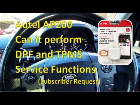 Autel AP200 Land Rover DPF TPMS Capability - YouTube