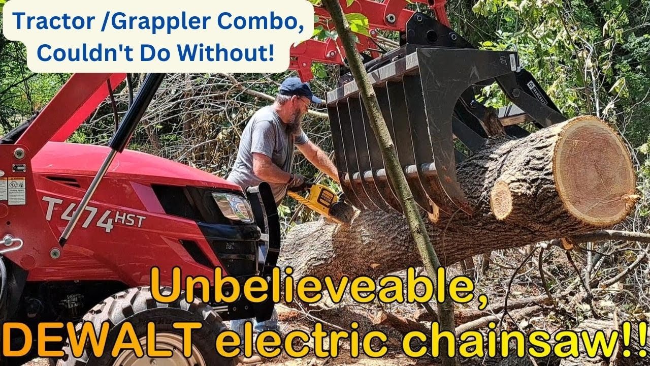 How To Tackle Storm Damage! / TYM Tractor, Grappler, Flail Mower ...