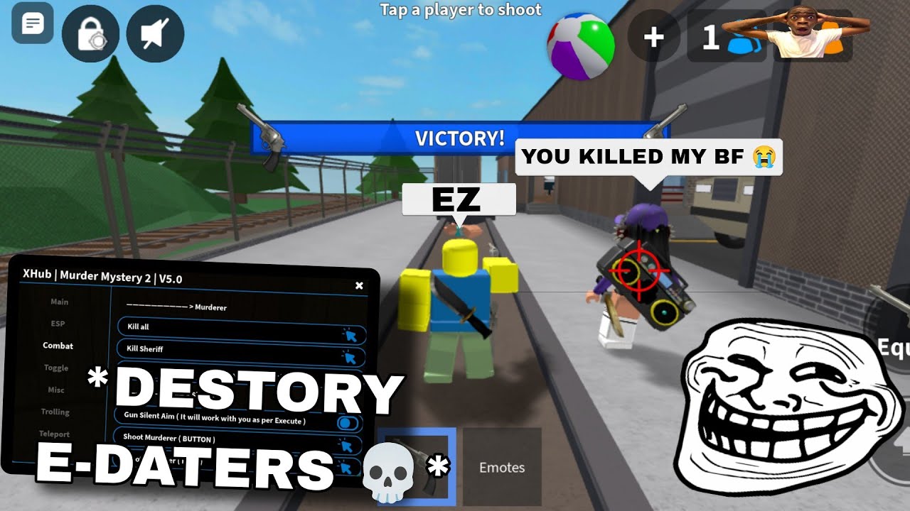 *OP* Murder Mystery 2 Xhub Script Hack | DESTROY E-DATERS 💀 Fluxus ...