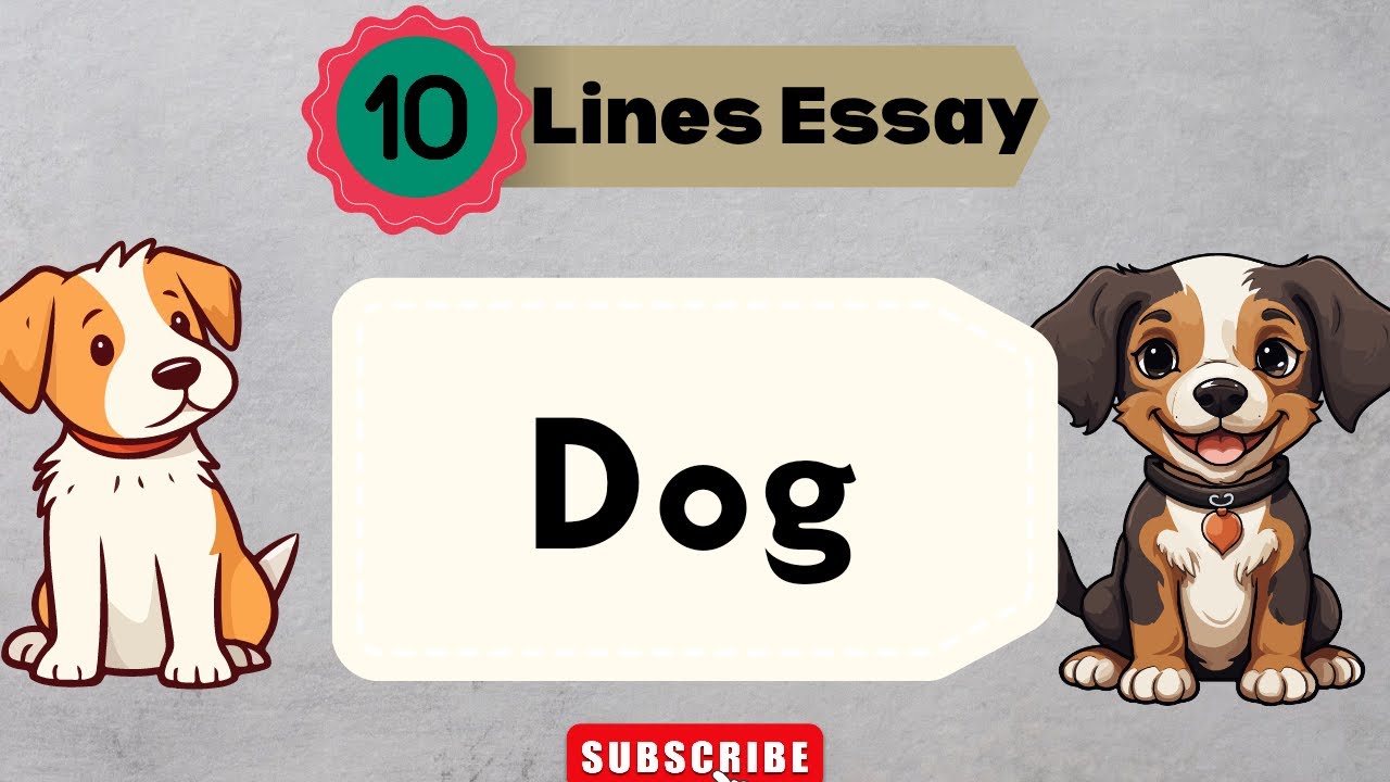 Dog Essay in English 10 Lines Write Easy - YouTube