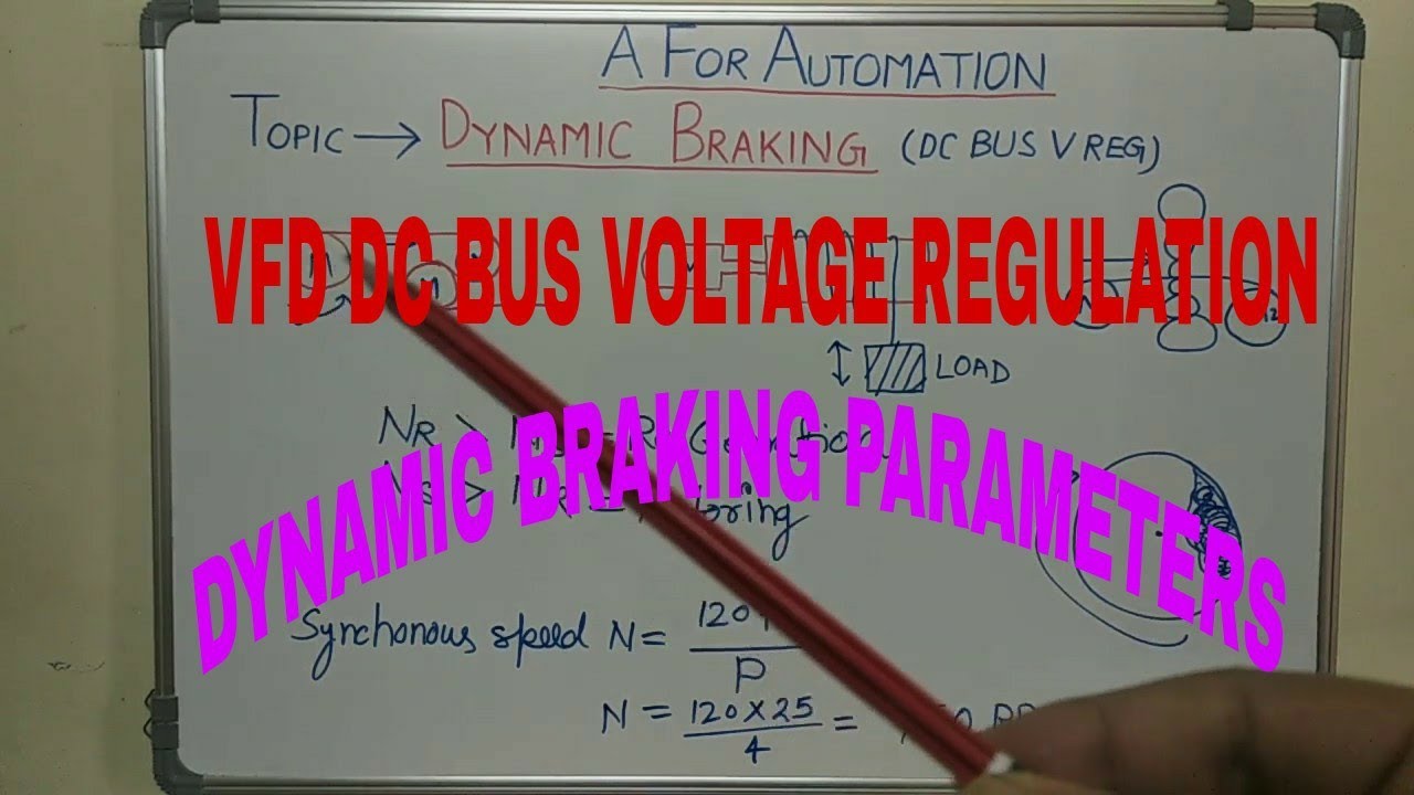 🔴DC BUS VOLTAGE REGULATION IN VFD/AC DRIVES , DYNAMIC BRAKING ...