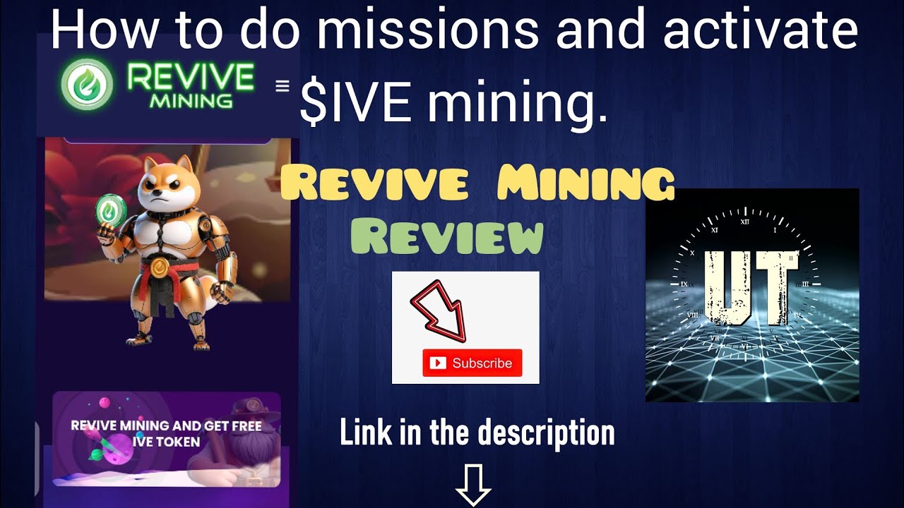 Revive Mining Review | How to sign up, do missions to activate free $IVE mining. - YouTube