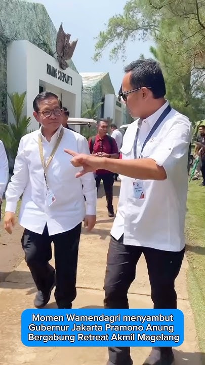 Wamendragi Bima Arya menyambut kedatangan Gubernur Jakarta Pramono Anung Ikut Retreat Akmil ...