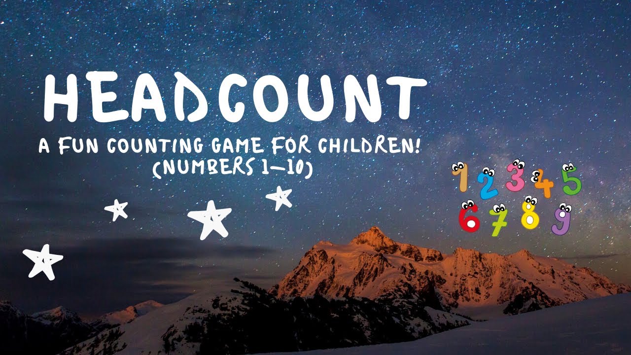 Headcount (1-10). An interactive counting game (aged 3-7) - YouTube