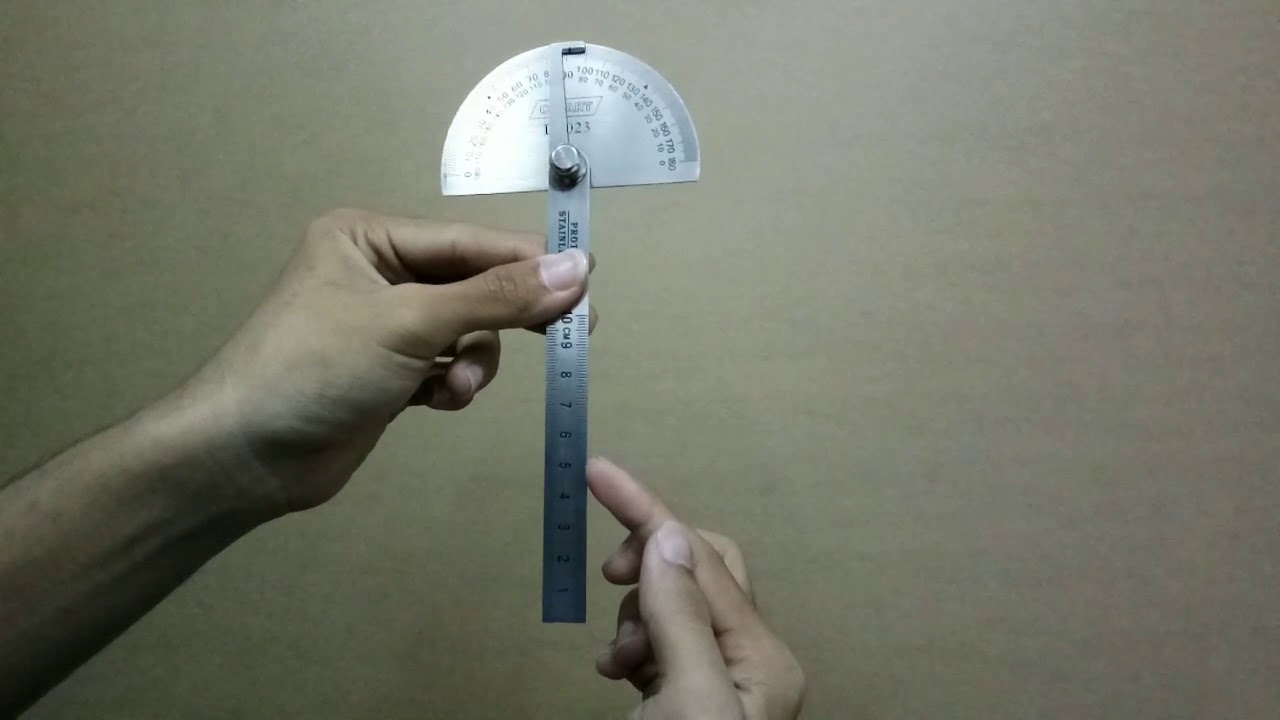 Tutorial Penggunaan Alat Ukur Busur Bilah - YouTube