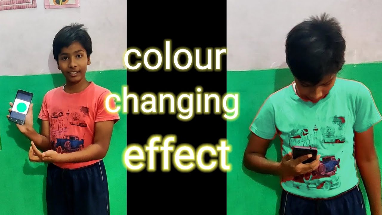 Dress colour changing effect - YouTube