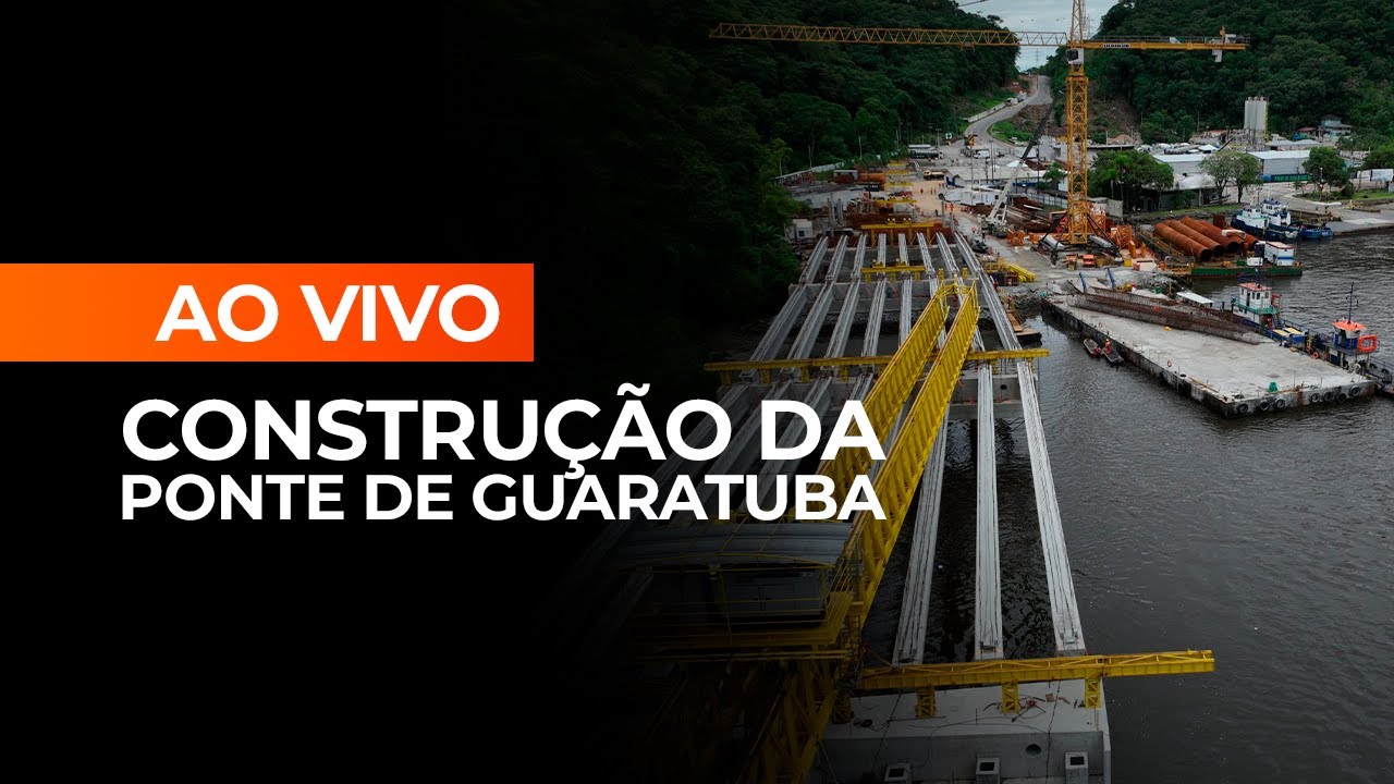 AO VIVO: Construção da Ponte de Guaratuba (PR) - 05/09/2025 - YouTube