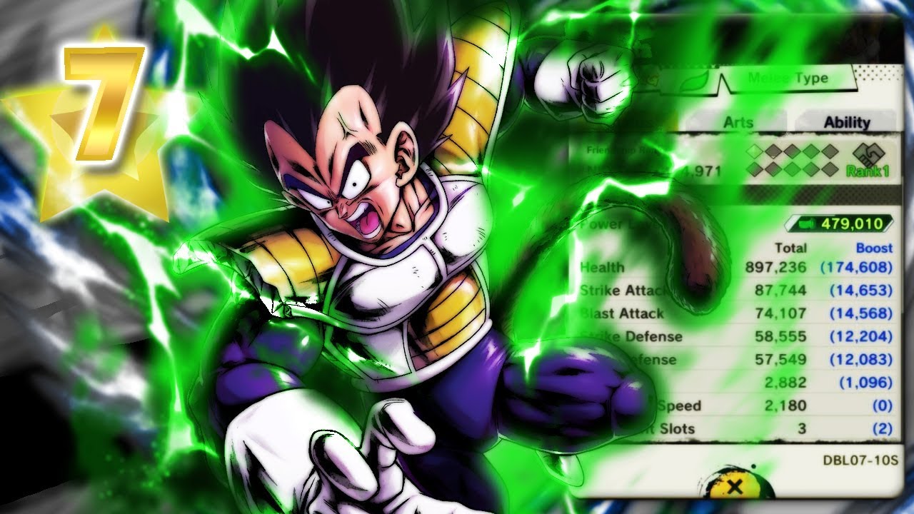 The BEST Green Unit! 7 Star Vegeta! | Dragon Ball Legends - YouTube