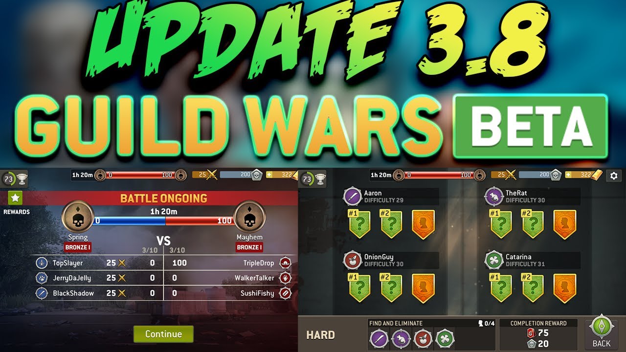 UPDATE 3.8 GUILD WAR CHANGES IN TWD NO MANS LAND! - YouTube