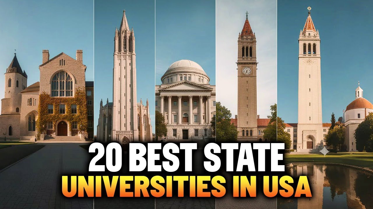 20 BEST STATE UNIVERSITIES IN USA RANKED - YouTube