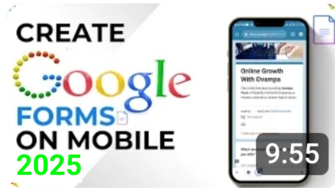 How To Create Google Form Survey Questionnaire In Phone 2025 - YouTube