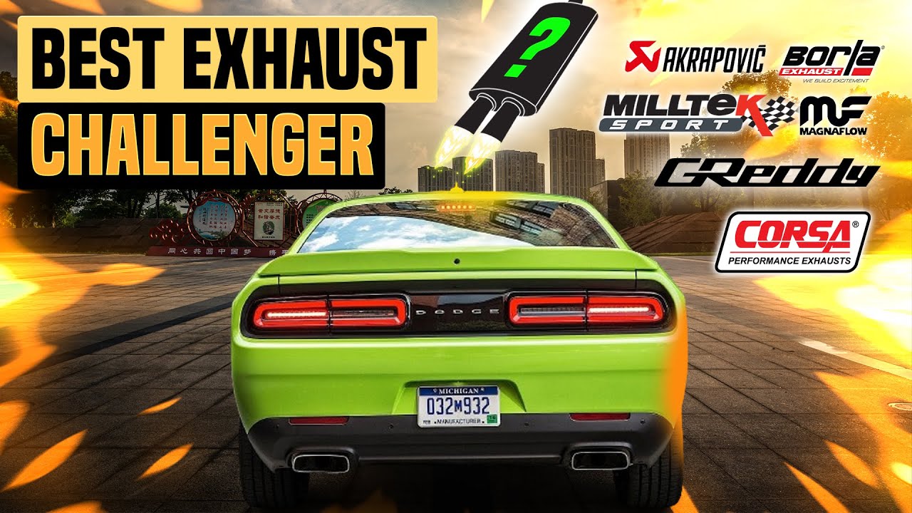 Dodge Challenger Exhaust Sound 🔥 Upgrade,Compilation,Flames,Super Stock ...