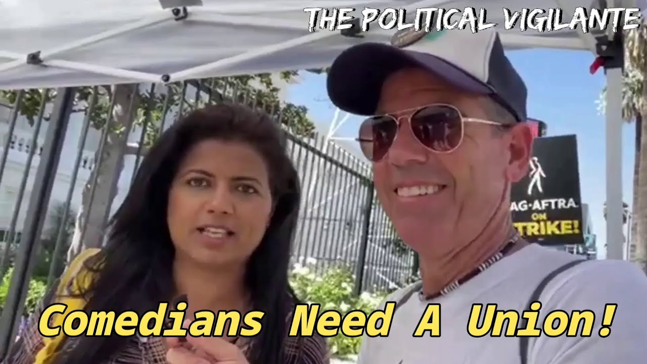 Comedians Need A Union Too! | Graham Interviews At SAG-AFTRA & WGA Strike - YouTube