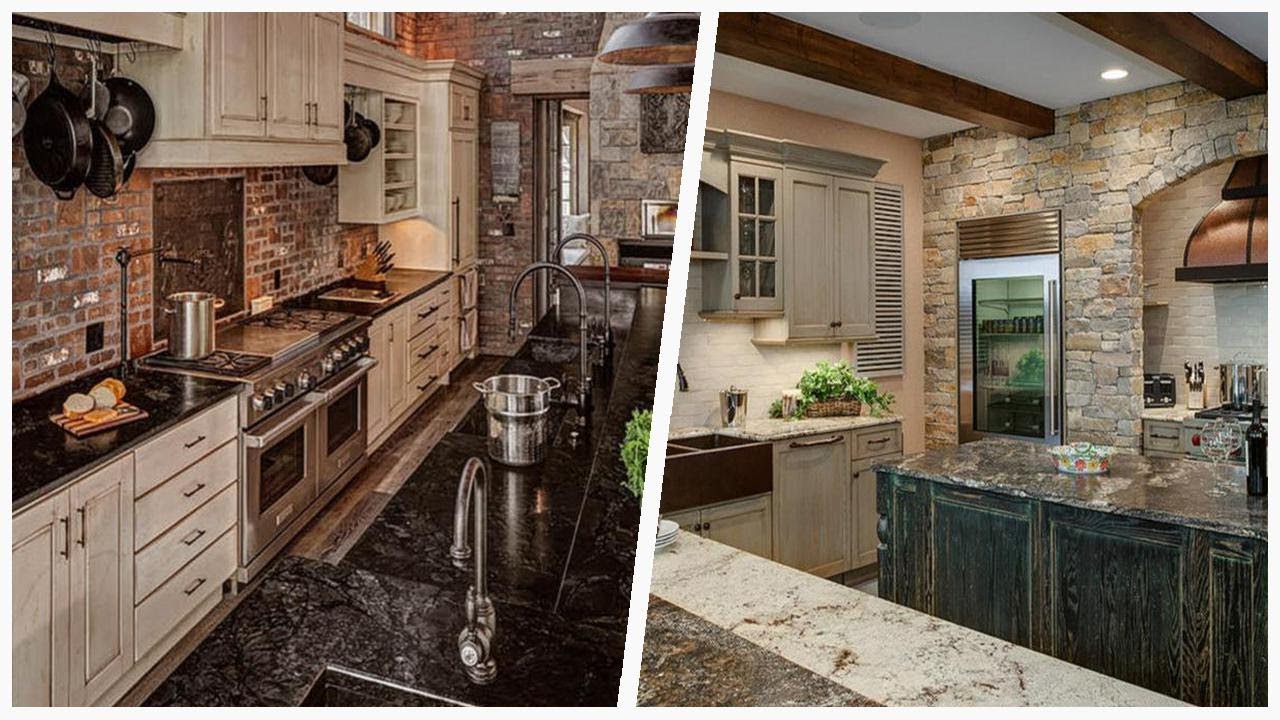 75 Rustic Kitchen With Brick Backsplash Design Ideas You'll Love 🟡 ...