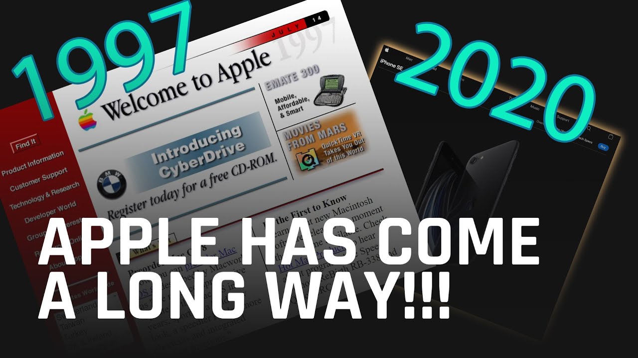 HOW APPLE TRANSFORMED THEIR WEBSITE???? | 1997 - 2020 - YouTube