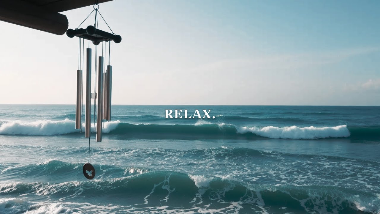 Peaceful Ocean Waves & Wind Chimes | Deep Sleep, Focus, Stress Relief | Relaxation & Insomnia ...