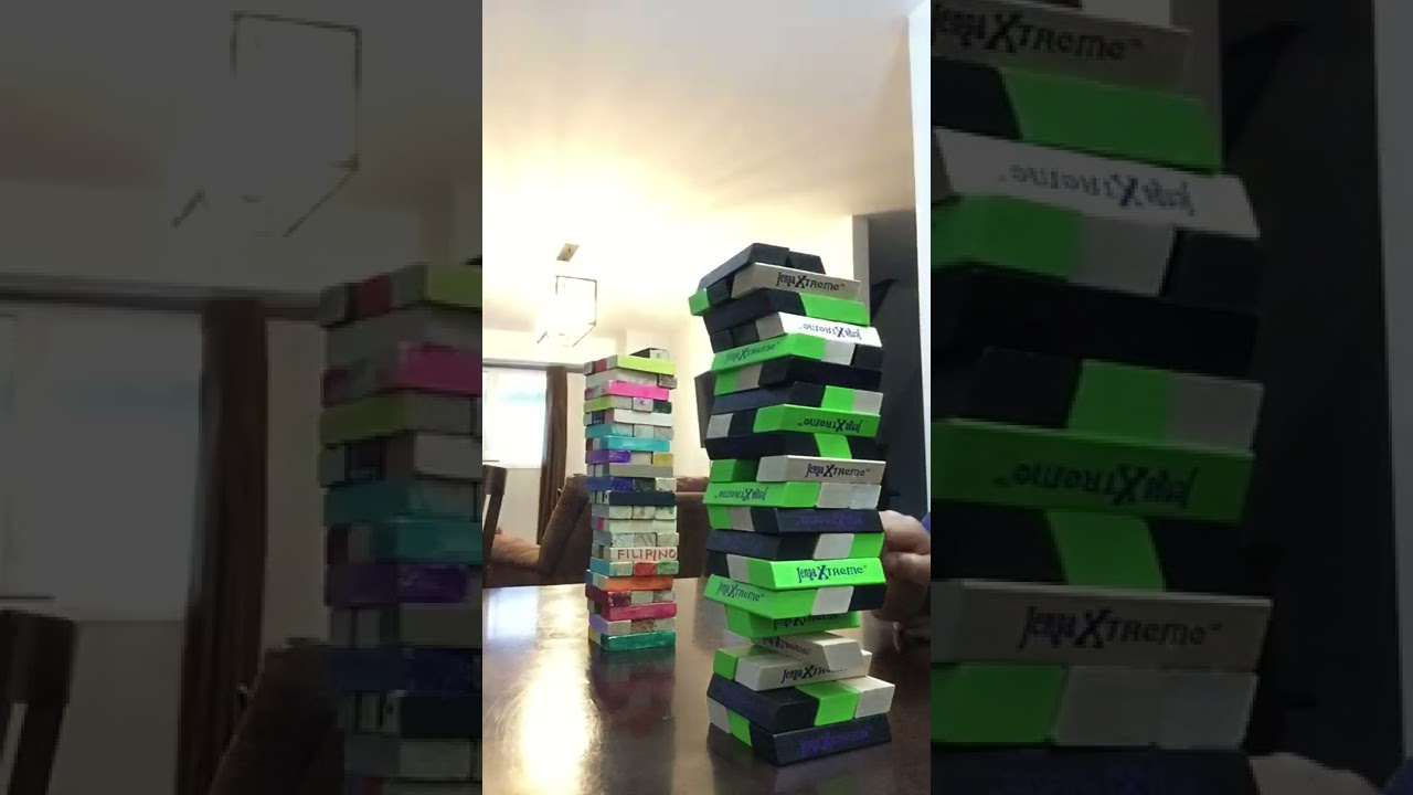 Jenga extreme vs jenga - YouTube