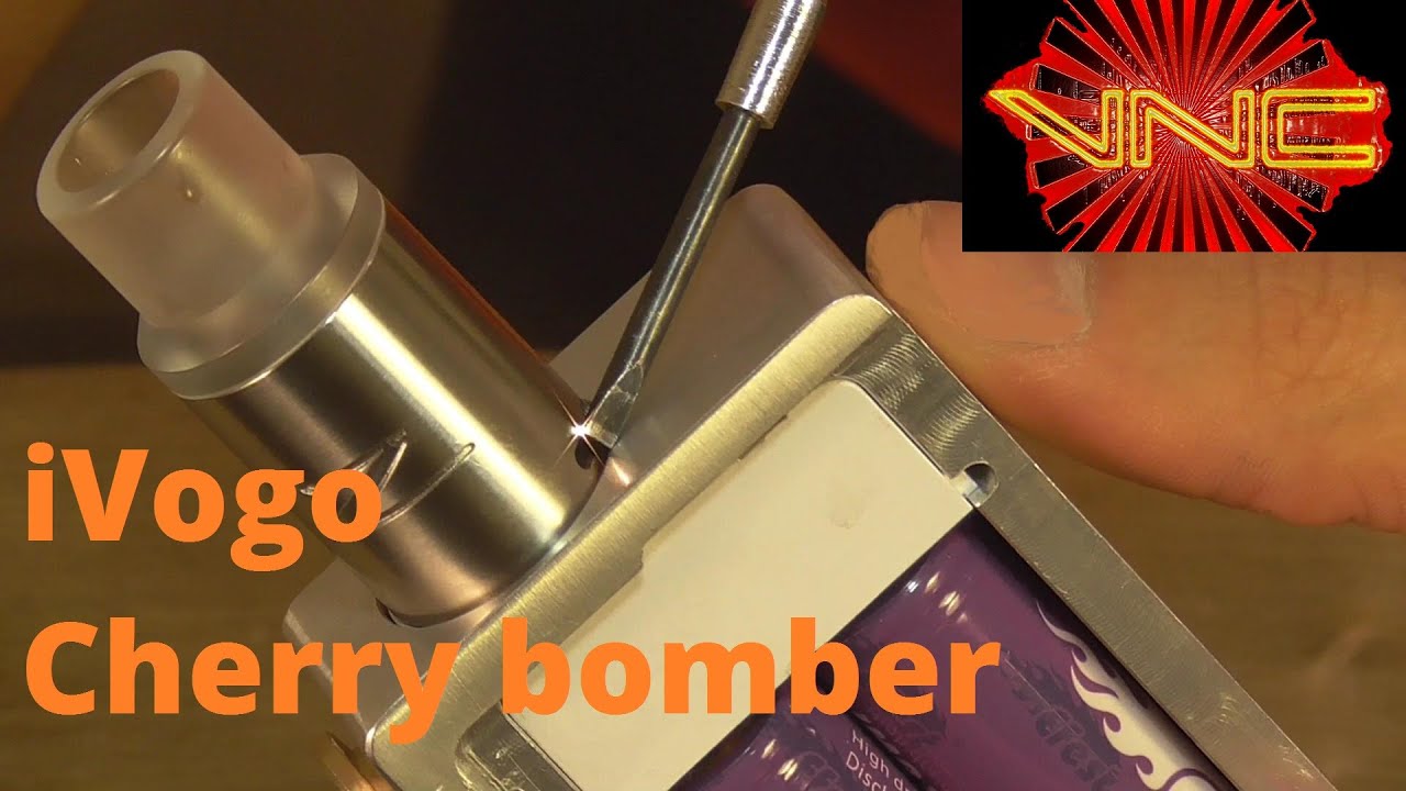 iVogo "Cherry bomber" dual 18650 box mod clone review - YouTube