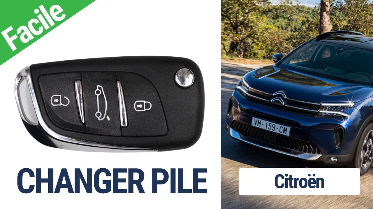 🔋 Changer la Pile d’une Clé Citroen (C3, C3 Aircross, C4, C4 Cactus, C5 ...